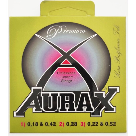 Aurax Ax-18 Kısa Sap Bağlama Teli Profesyonel 0.18 Fiyatı
