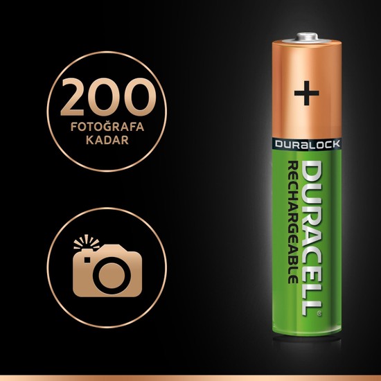 Duracell 750 Mah Şarjlı Aaa Ince Kalem Pil 8'li Pil Kutusu Fiyatı