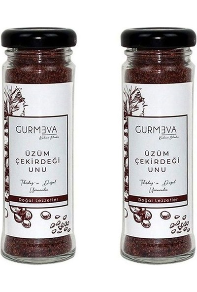 Gurmeva Tekirdağ Üzüm Çekirdeği Unu (Tozu) 80 gr 2'li