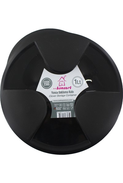 Çankaya Plastik Yonca Yuvarlak Saklama Kabı 1lt