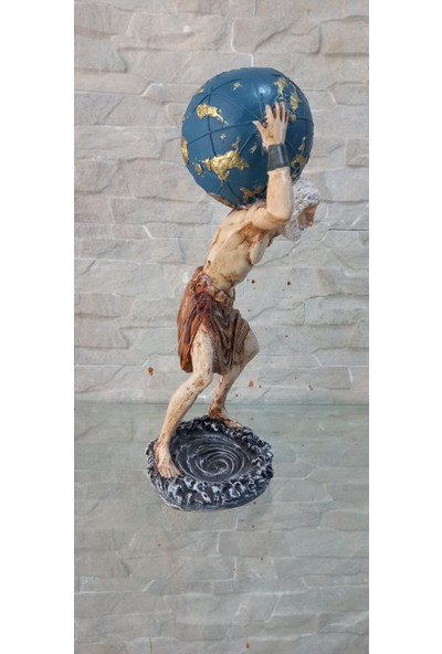Ekinoks Art Özel Tasarım Atlas Biblo Küçük Boy 19 cm Ekinoks Art Özel Tasarım Atlas Biblo Küçük Boy 19 cm