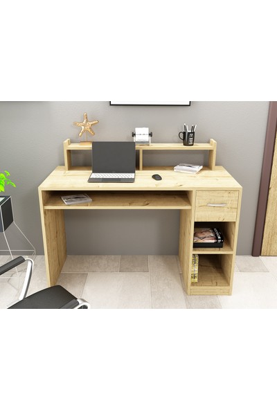 Arnetti Eslem Çalışma Masası Safirmeşe 94X120X55 Çekmeceli Kolay Kurulum