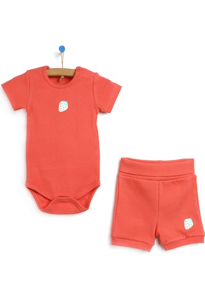 Hello Baby Enjoy Food Kısa Kol Body-Şort Hello Baby Enjoy Food Kısa Kol Body-Şort