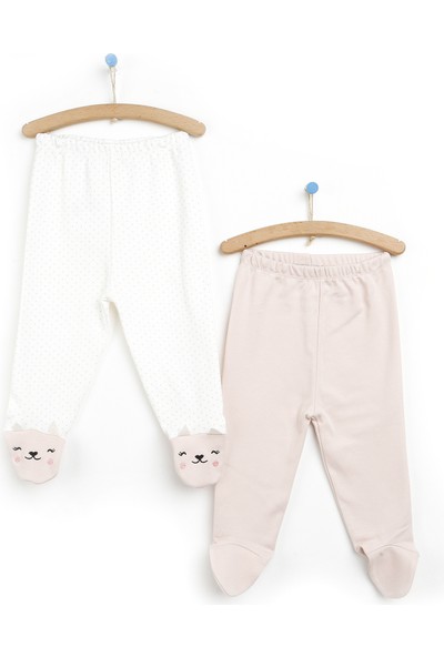 Hello Baby Hayvan Figürlü Nakışlı 2li Patikli Alt