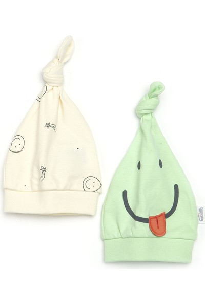 Bebetto Yenidoğan Happy Şapka 2li