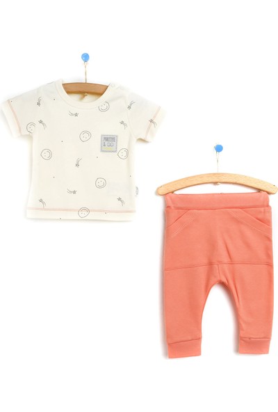 Bebetto Yenidoğan Happy Tshirt-Patiksiz Alt