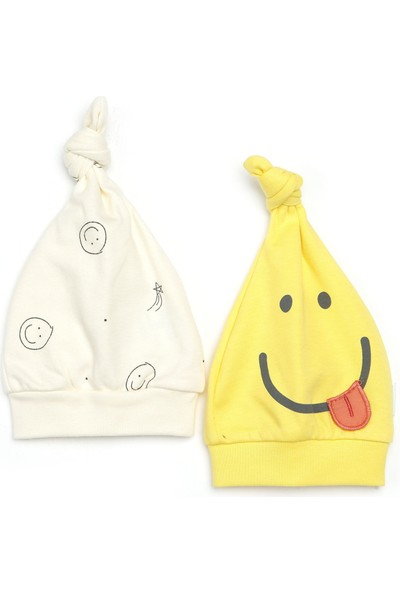 Bebetto Yenidoğan Happy Şapka 2li