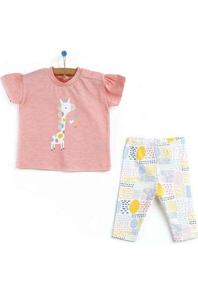 Hello Baby Eğlenceli Gün Kız Bebek Kolu Fırfırlı Tshirt- Desenli Tayt Takım Hello Baby Eğlenceli Gün Kız Bebek Kolu Fırfırlı Tshirt- Desenli Tayt Takım