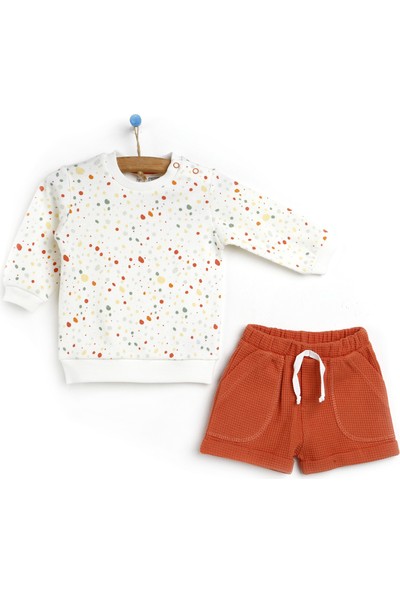 Hello Baby Explore The World Uzun Kollu Tshirt-Şort Hello Baby Explore The World Uzun Kollu Tshirt-Şort