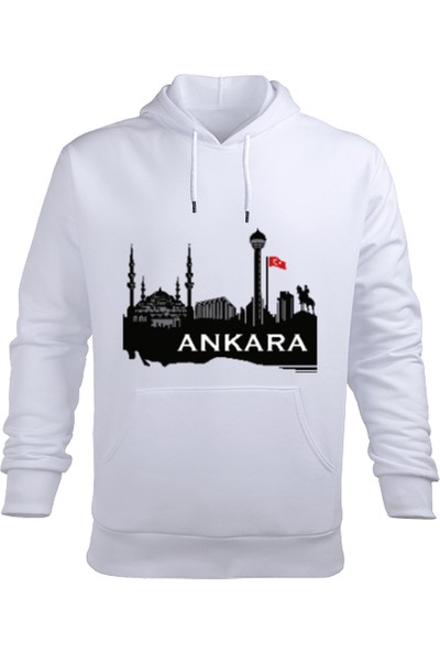 Ankarayı Seveler Erkek Kapüşonlu Hoodie Sweatshirt
