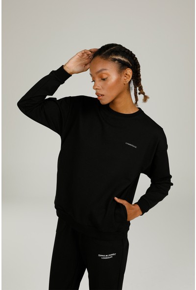 Lumberjack Kadın Sweatshirt SN79 Siyah/black 22S42SN79