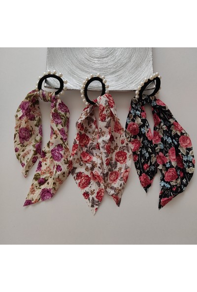 2K E-Ticaret Kadın Inci Motifli Şifon Kuyruklu Simit Toka 3 Adet 2K E-Ticaret Kadın Inci Motifli Şifon Kuyruklu Simit Toka 3 Adet