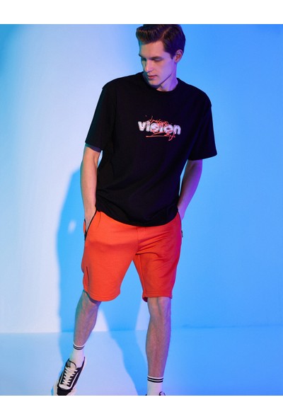 Koton Erkek Fermuar Cepli Spor Şort