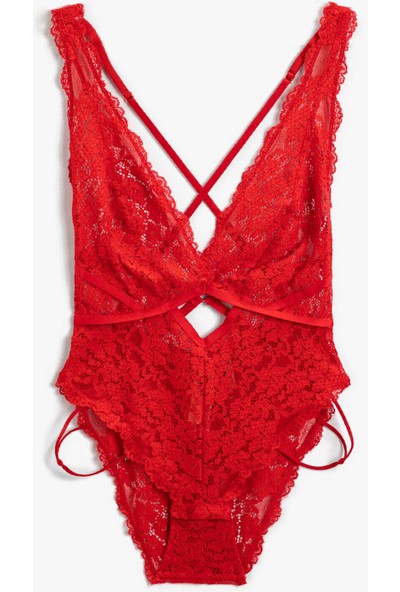 Koton Kadın Dantel Detaylı Bodysuit