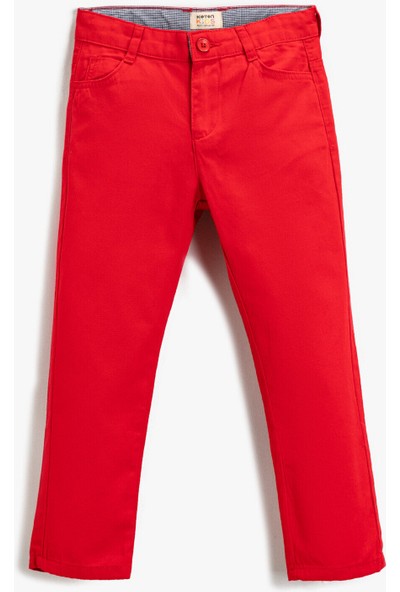 Koton Basic Dokuma Pantolon Pamuklu