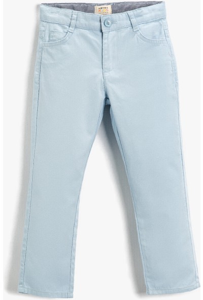 Koton Erkek Çocuk Basic Dokuma Pantolon Pamuklu Koton Erkek Çocuk Basic Dokuma Pantolon Pamuklu