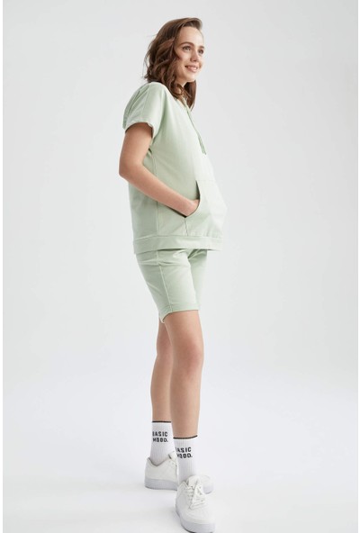 DeFacto Esnek Belli Cepli Hamile Şortu X7771AZ22SP DeFacto Esnek Belli Cepli Hamile Şortu X7771AZ22SP