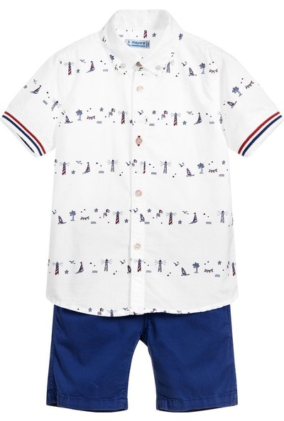 Mayoral Erkek Çocuk Yazlık Gömlek Bermuda 2 Li Takım 3247