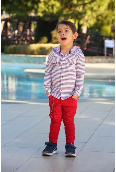 Dodo Baby Erkek Kapüşonlu Gömlek (1-4 Yaş) (20101)