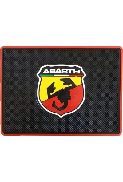 HLD Abarth Logolu Kaymaz Torpido Pedi - Abarth Logolu Kaydırmaz Ped HLD Abarth Logolu Kaymaz Torpido Pedi - Abarth Logolu Kaydırmaz Ped