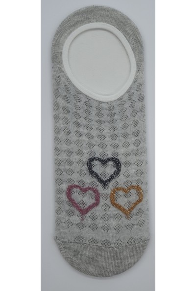 Arsec Kalp Desenli Kadın Babet Çorabı - Karışık 6'lı