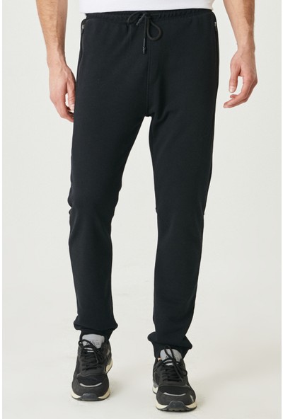 Ac&Co / Altınyıldız Classics Erkek Siyah Standart Fit Beli Ve Paçası Lastikli Günlük Rahat Spor Eşofman Altı Ac&Co / Altınyıldız Classics Erkek Siyah Standart Fit Beli Ve Paçası Lastikli Günlük Rahat Spor Eşofman Altı