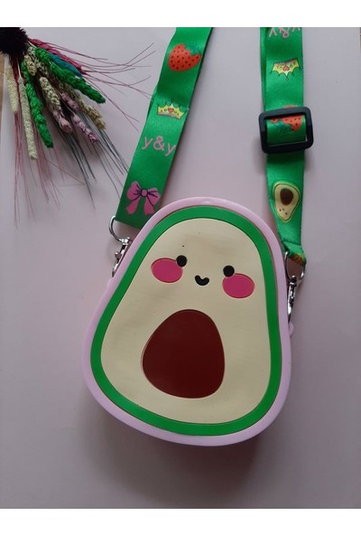 EyER Shoping Avakado Figürlü Silikon Askılı Çanta EyER Shoping Avakado Figürlü Silikon Askılı Çanta