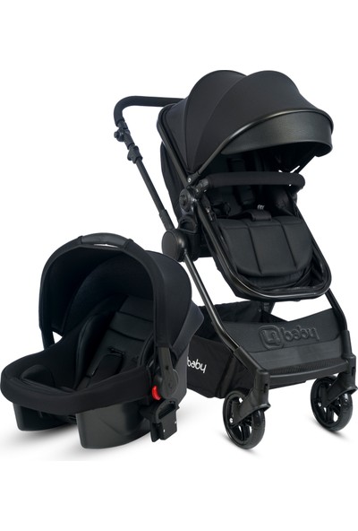 4 Baby Cool Siyah Travel Sistem Bebek Arabası