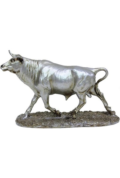 Tam İthalat Kaideli Boğa Biblo Dekoratif Hediyelik