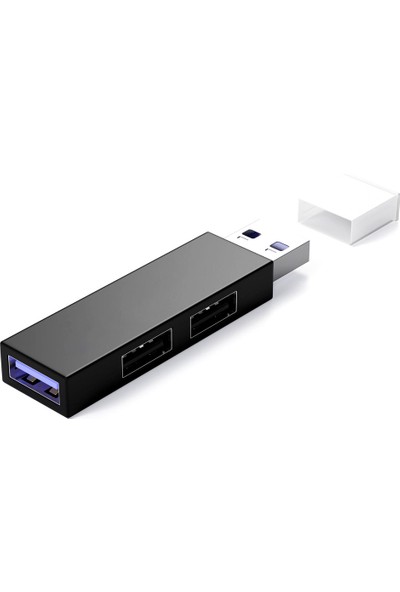 Top Geek 3 Bağlantı Noktalı Taşınabilir Mini USB Adaptörü - Siyah (Yurt Dışından) Top Geek 3 Bağlantı Noktalı Taşınabilir Mini USB Adaptörü - Siyah (Yurt Dışından)