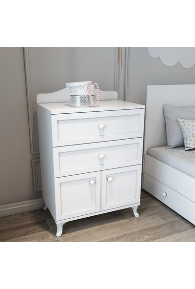 Diana Şifonyer 2 Çekmeceli 2 Kapaklı Tamamı Mdf