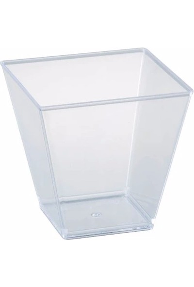 Bibizde Pvc Prizma Mini Mika Plastik Kare Kap Küp Sunum Kase 120 cc 25 Adet Bibizde Pvc Prizma Mini Mika Plastik Kare Kap Küp Sunum Kase 120 cc 25 Adet