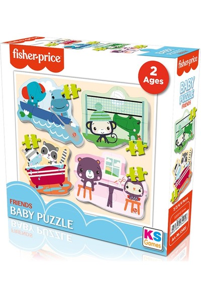KS 13402 Ks Fisher-Price Baby Puzzle - Friends / 2+3+4+4 Parça Puzzle / +2 Yaş KS 13402 Ks Fisher-Price Baby Puzzle - Friends / 2+3+4+4 Parça Puzzle / +2 Yaş