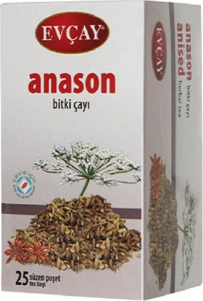 Evçay Anason Bitki Çayı (25 Adet Süzen Poşet)