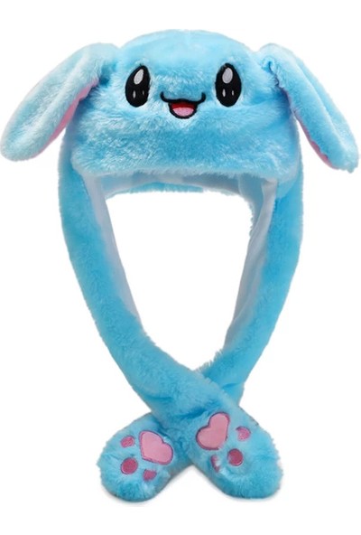 Shiva Gift&More Kulakları Hareket Eden Mavi Kulaklı Peluş Şapka Oyun Arkadaşı Shiva Gift&More Kulakları Hareket Eden Mavi Kulaklı Peluş Şapka Oyun Arkadaşı