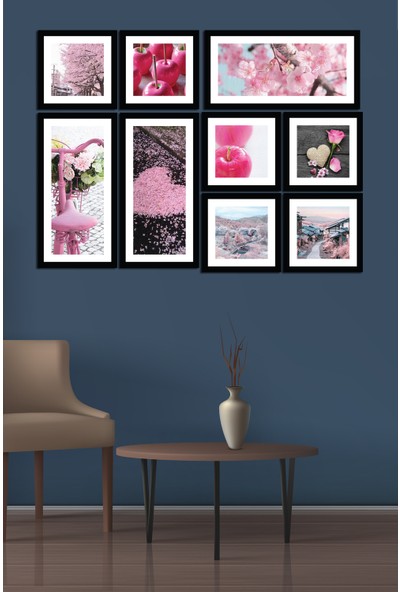 Cadran 10 Parçalı Çerçeve Görünümlü Mdf Tablo Seti GLO015