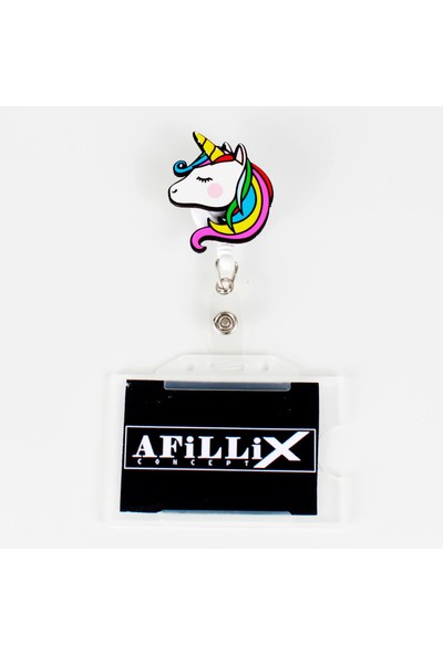 Afillix Concept Unicrn Tasarım Ahşap Yoyo Yaka Kartı Aksesuarı Şeffaf Kart Koruyucu Afillix Concept Unicrn Tasarım Ahşap Yoyo Yaka Kartı Aksesuarı Şeffaf Kart Koruyucu