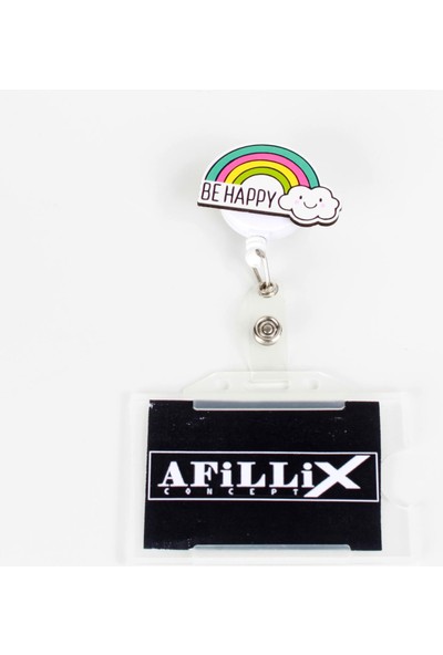 Afillix Concept Be Happy Tasarım Ahşap Yoyo Yaka Kartı Aksesuarı Şeffaf Kart Koruyucu Afillix Concept Be Happy Tasarım Ahşap Yoyo Yaka Kartı Aksesuarı Şeffaf Kart Koruyucu