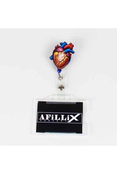 Afillix Concept Anatomik Kalp Tasarım Ahşap Yoyo Yaka Kartı Aksesuarı Şeffaf Kart Koruyucu Afillix Concept Anatomik Kalp Tasarım Ahşap Yoyo Yaka Kartı Aksesuarı Şeffaf Kart Koruyucu