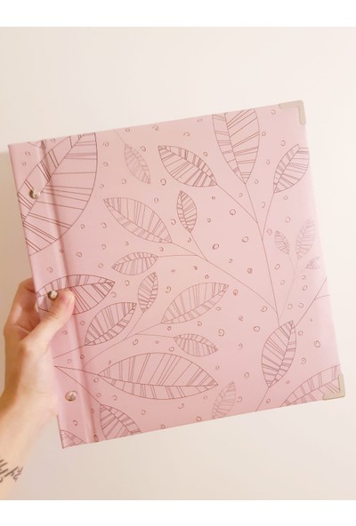 Selikopiti Pembe Yapraklı Fotoğraf Albümü & Anı Defteri