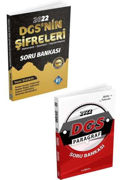 Tercih Akademi DGSnin 2022 Şifreleri Soru Bankası+Tercih Akademi DGS 2022 Paragraf Soru Bankası (Ciltli) Tercih Akademi DGSnin 2022 Şifreleri Soru Bankası+Tercih Akademi DGS 2022 Paragraf Soru Bankası (Ciltli)