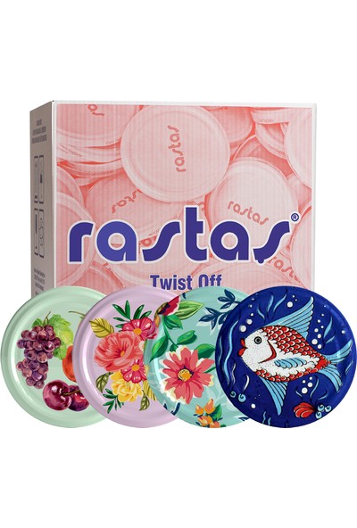 Rastaş 500 Adet Dökme Koli Kavanoz Kapağı -4 Renk- 82 Mm. Rastaş 500 Adet Dökme Koli Kavanoz Kapağı -4 Renk- 82 Mm.