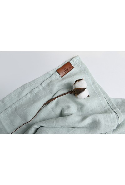 Mamky Pamuk Müslin Örtü - Mint Mamky Pamuk Müslin Örtü - Mint