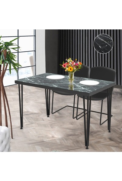 Alart Safir Yemek Masası Siyah Alart Safir Yemek Masası Siyah