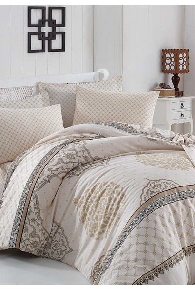 Cotton Life Çift Kişilik Pike Takımı - Oriental Krem