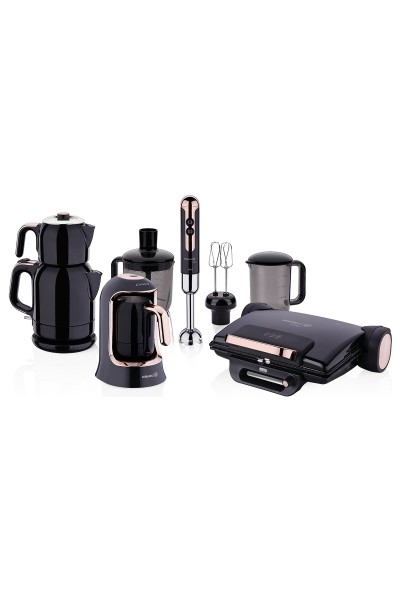 Korkmaz Deluxe 14 Parça Elektro Set - Siyah Korkmaz Deluxe 14 Parça Elektro Set - Siyah