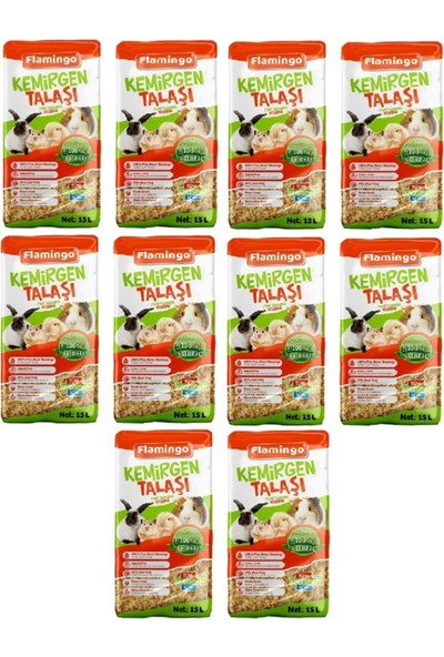 Flamingo Kemirgenler Için Talaş 15LT (10 Adet) Sarı Flamingo Kemirgenler Için Talaş 15LT (10 Adet) Sarı