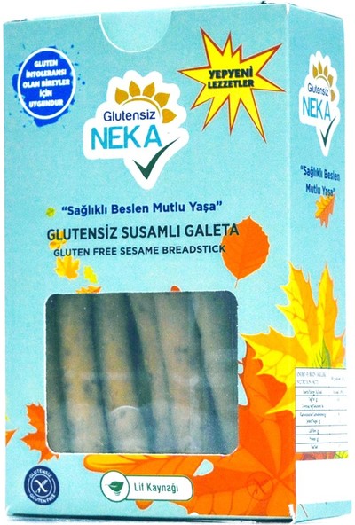 Neka Glutensiz Galeta Susamlı 90 G Neka Glutensiz Galeta Susamlı 90 G