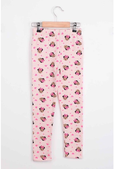 Bernam Butik Çizgi Film Desenli Kız Çocuk Eşofman Altı | Somon