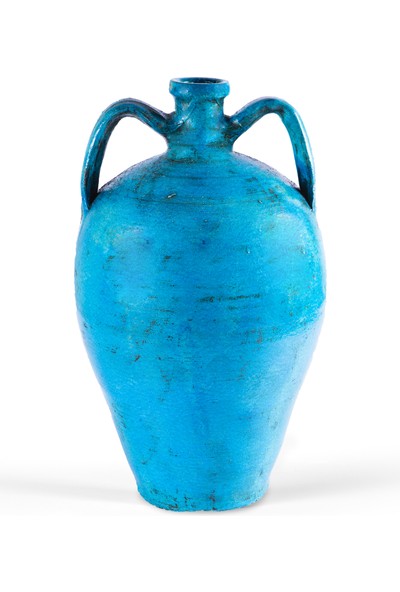Vintage Art Company Amfora Dekoratif Turkuaz Toprak Vazo Küp Saksı Vintage Art Company Amfora Dekoratif Turkuaz Toprak Vazo Küp Saksı